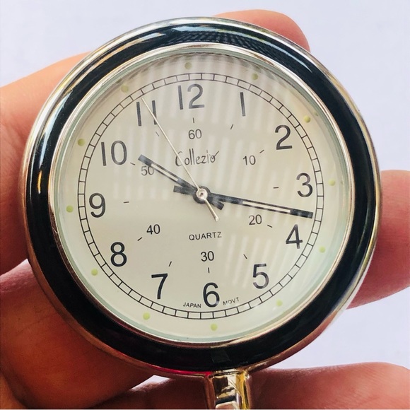 Collezio | Accessories | Collezio Clip On Pocket Watch Silver Tone ...